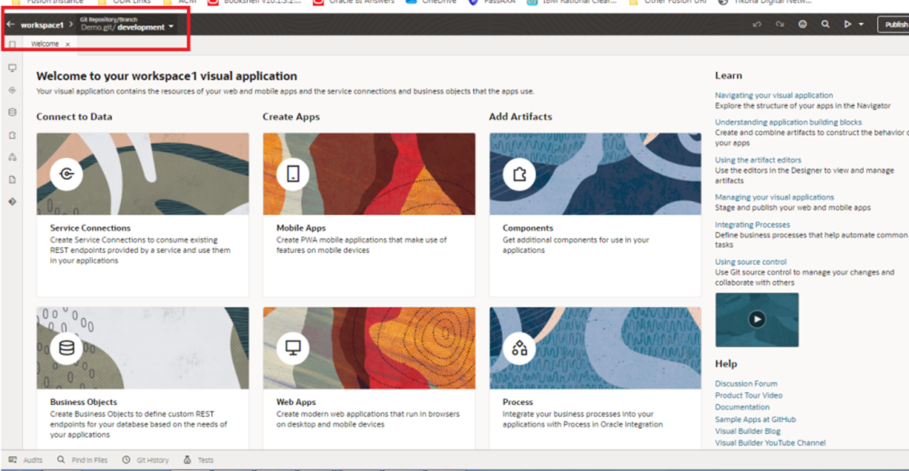 How to Implement Version Control Using Visual Builder Studio