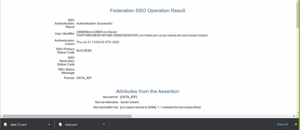 Okta Single Sign On (SSO) with Oracle Cloud