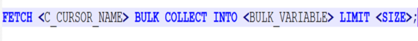 Oracle PL/SQL BULK COLLECT