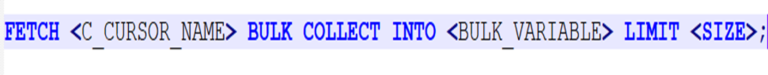 Oracle PL/SQL BULK COLLECT