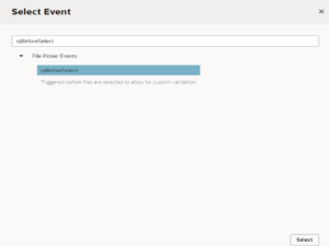 How To Upload a File In VBCS Using File Picker?