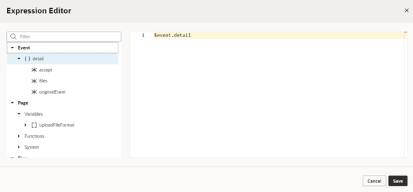 How To Upload a File In VBCS Using File Picker?