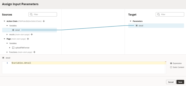 How To Upload a File In VBCS Using File Picker?