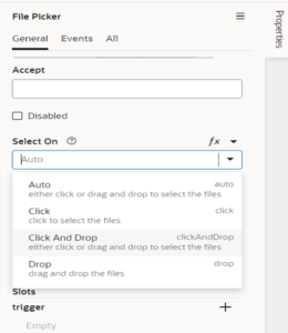 How To Upload a File In VBCS Using File Picker?