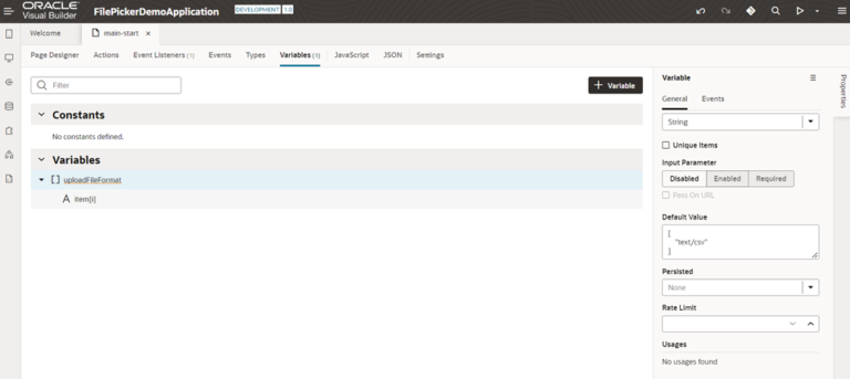 How To Upload a File In VBCS Using File Picker?