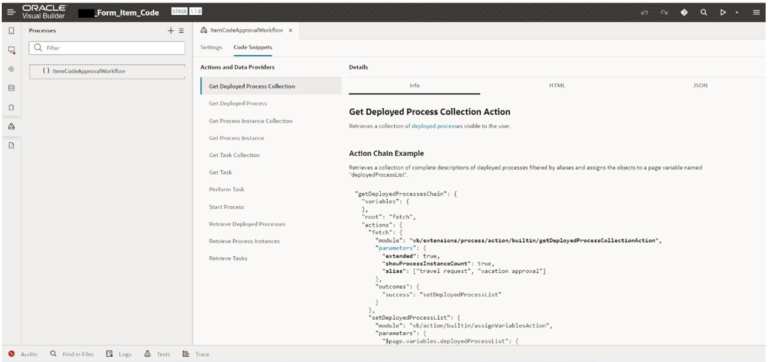 How to Invoke PCS Workflow Using VBCS?