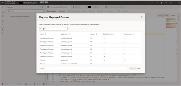 How to Invoke PCS Workflow Using VBCS?