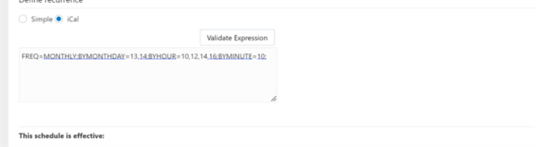 How to Schedule OIC Integrations using iCal Expression?