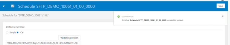 How to Schedule OIC Integrations using iCal Expression?