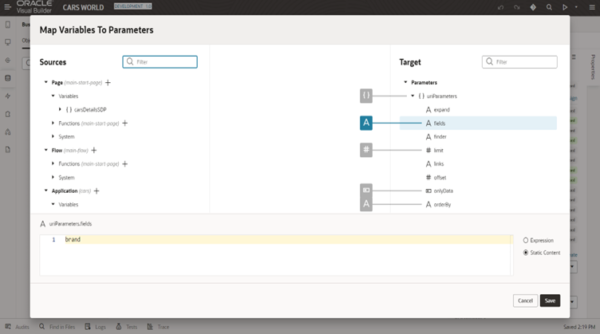 How To Filter Data Using Q Parameter In Oracle Vbcs