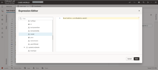 How To Create Editable Table In Vbcs