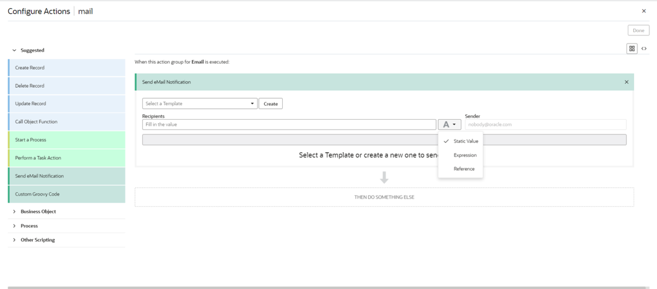 How to Trigger Email in Visual Builder Cloud Service?