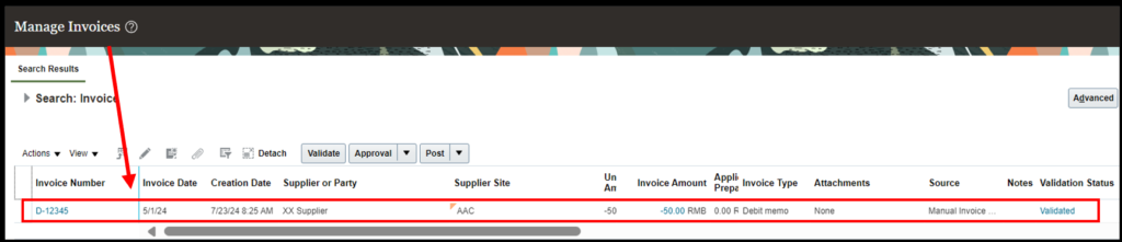 Understanding Debit Memos in Oracle Financials Accounts Payable