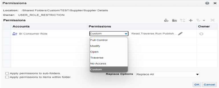 How to Restrict a Folder in Fusion Based on Role?