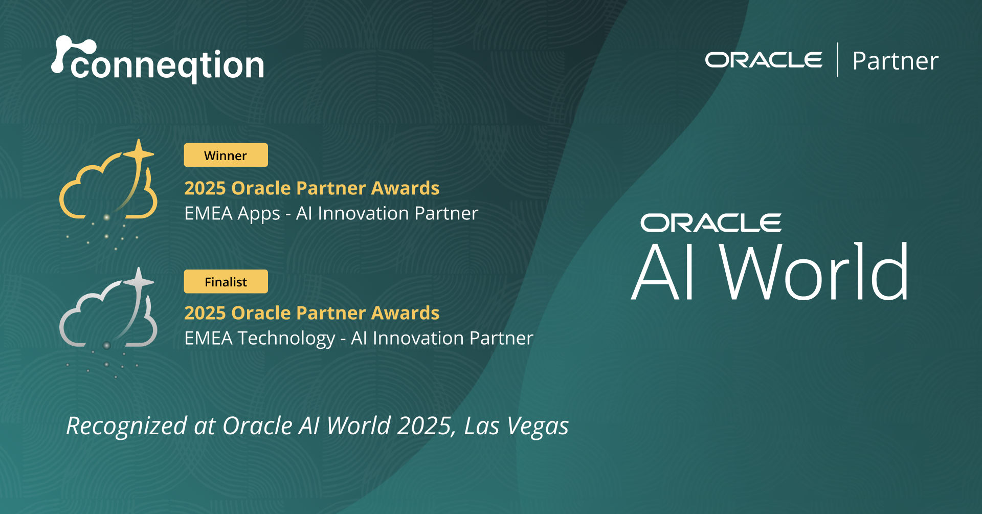 Conneqtion Group Wins the 2025 Oracle Partner Award - EMEA AI Innovation Partner - Conneqtion Group