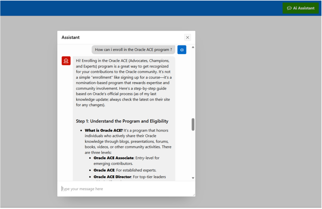 Create an Enterprise AI Agent Using Oracle APEX and OCI Generative AI ...